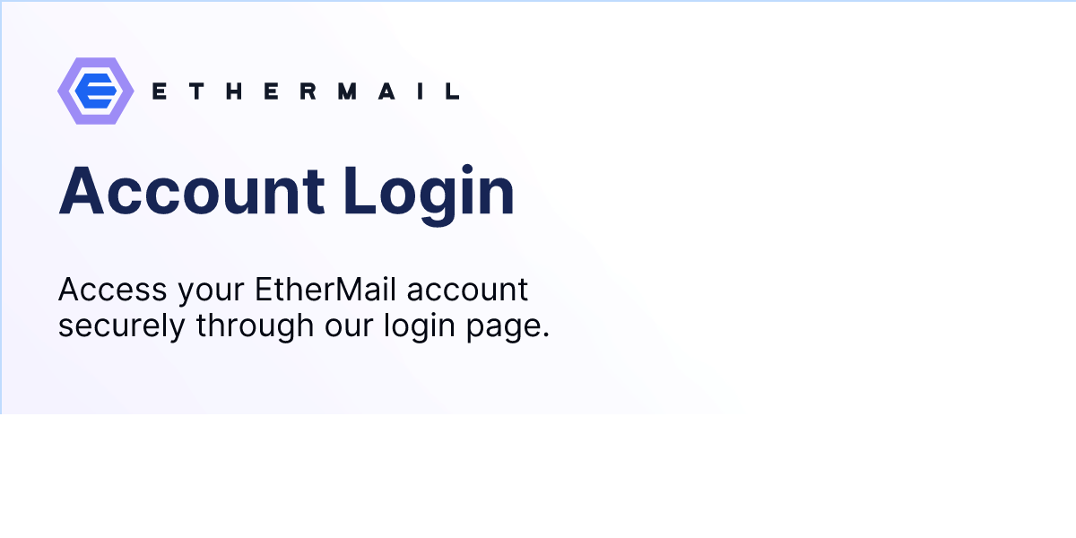 Account Login | EtherMail