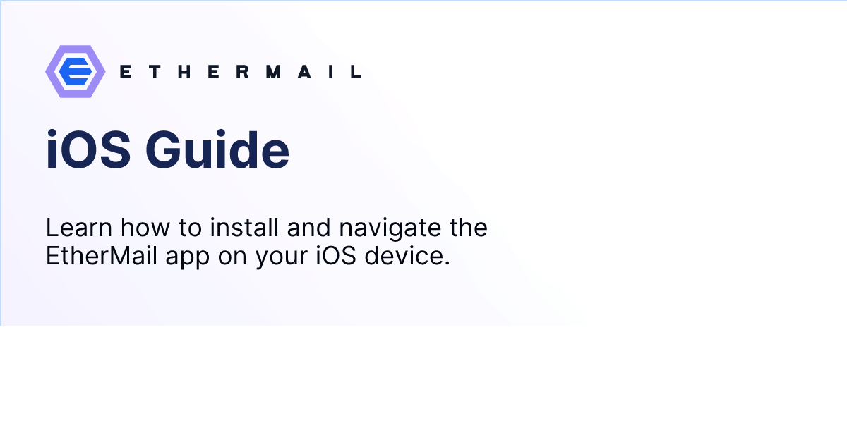iOS Guide | EtherMail