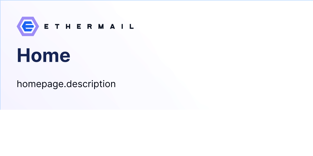 Home | EtherMail